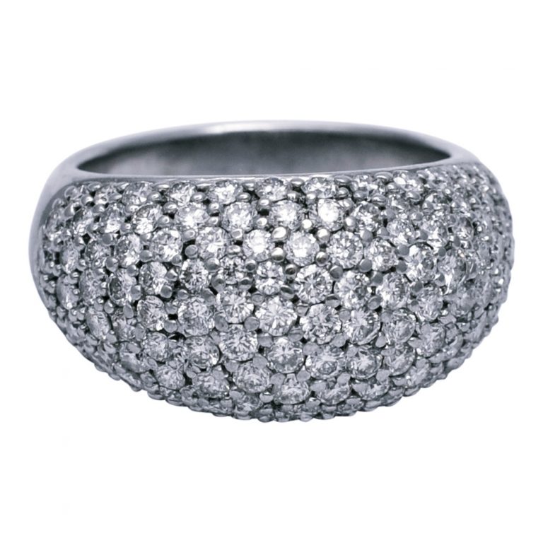Diamond Gold Bombé Ring | Plaza Jewellery English Vintage Antique ...