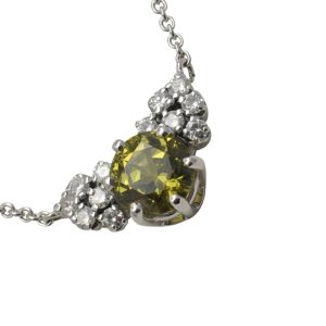Grossular Andradite Garnet Diamond Gold Necklace | Plaza Jewellery ...