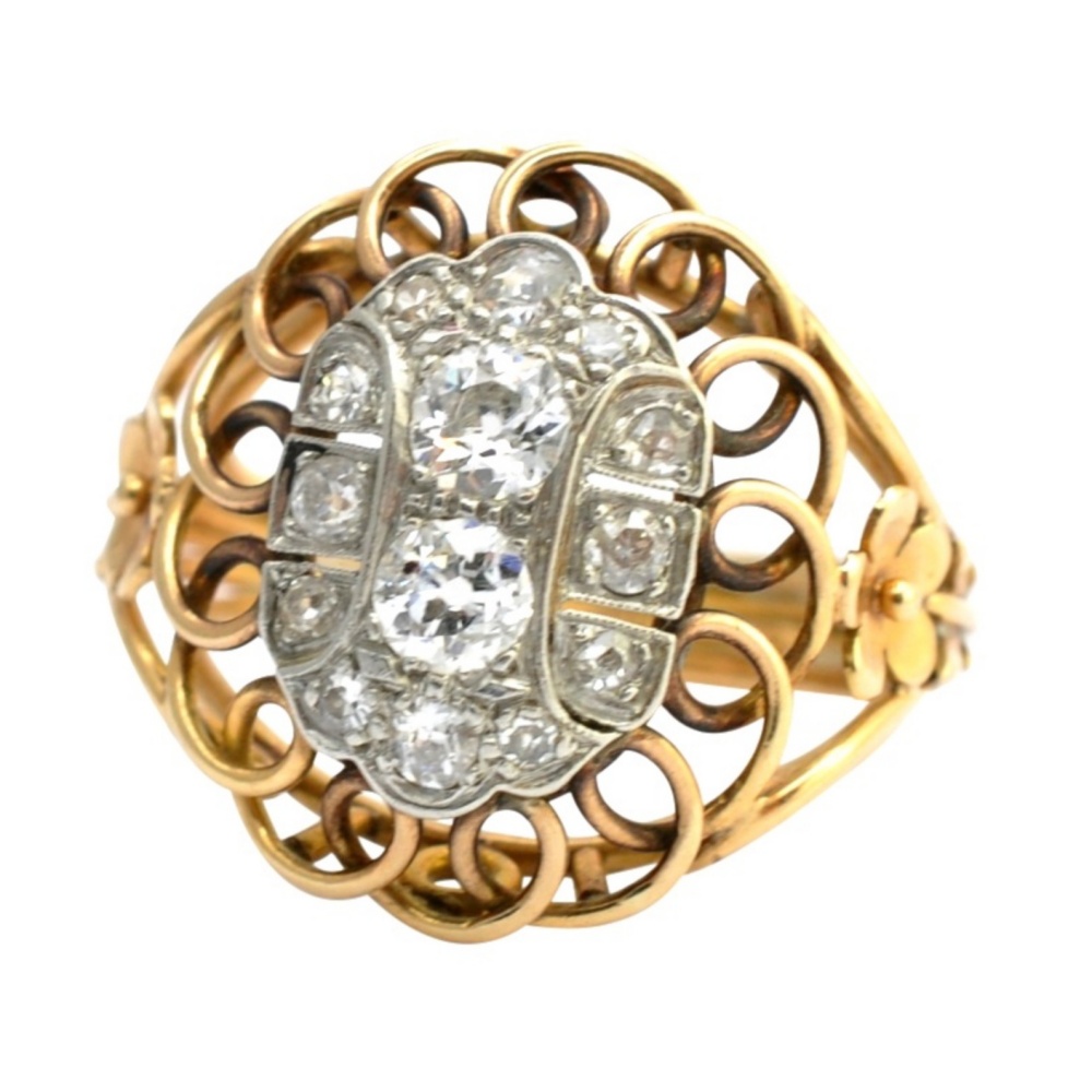 batch_J6248 DIAMOND RING | Plaza Jewellery English Vintage Antique ...