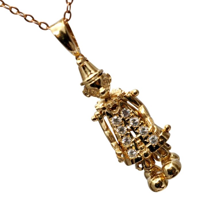 Vintage Gold Diamond Articulated Clown Pendant | Plaza Jewellery ...