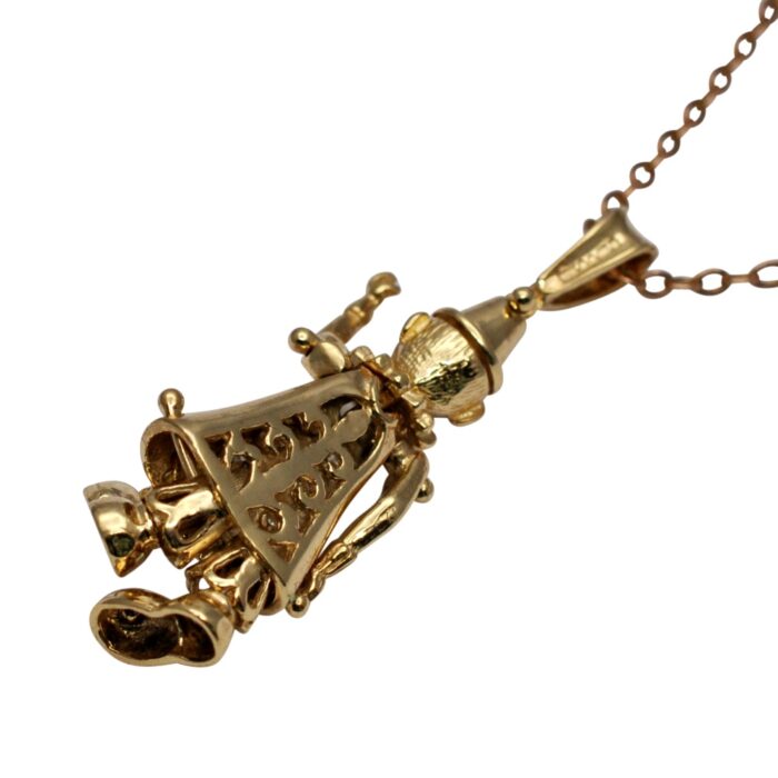 Vintage Gold Diamond Articulated Clown Pendant | Plaza Jewellery ...