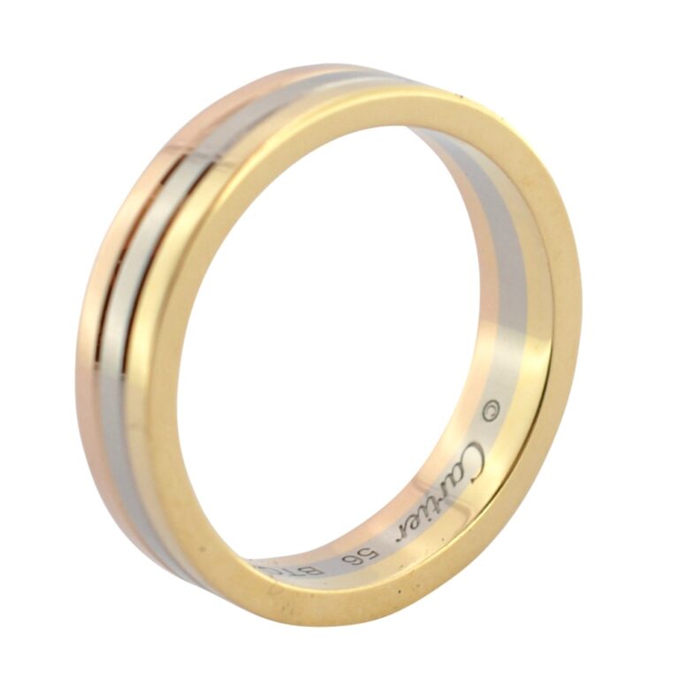 Cartier Trinity Three Colour 18ct Gold Wedding Ring | Plaza Jewellery ...